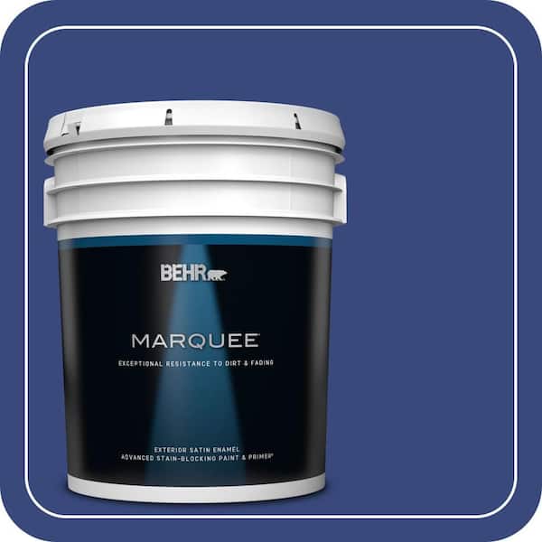 BEHR MARQUEE 5 gal. #MQ5-49 Expressionism Satin Enamel Exterior Paint ...