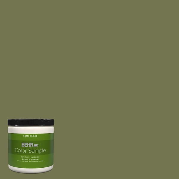 BEHR PREMIUM PLUS 8 oz. #S360-6 Secret Meadow Semi-Gloss Interior ...