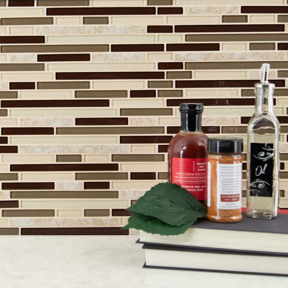 Buy Amalfi Cafe 12 in. x 12 in. x 6 mm Interlocking Glass Porcelain ...