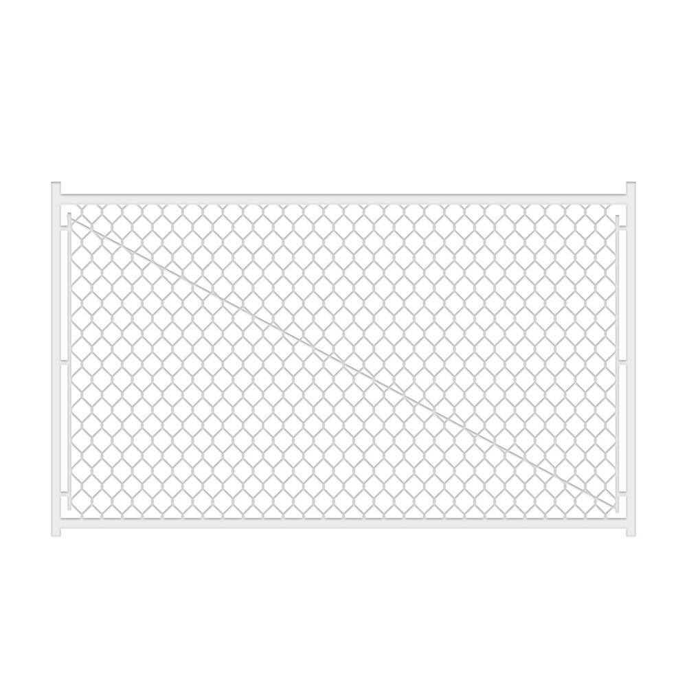 Afoxsos Outdoor Adjustable Chain Link Walk Gate Kit for Fencing, Fits ...