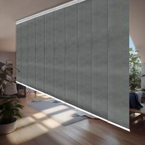 EMOH Spotlight 120 in. - 218 in. W x 94 in. L Adjustable 10-Panel White ...