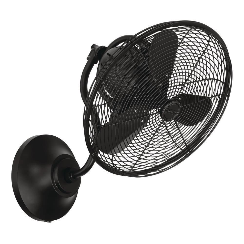 CRAFTMADE Bellows I 16 inch 3 Speed Oscillating Flat Black Finish ...