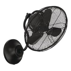 CRAFTMADE Bellows IV 16 inch 3 Speed Oscillating Flat Black Finish ...