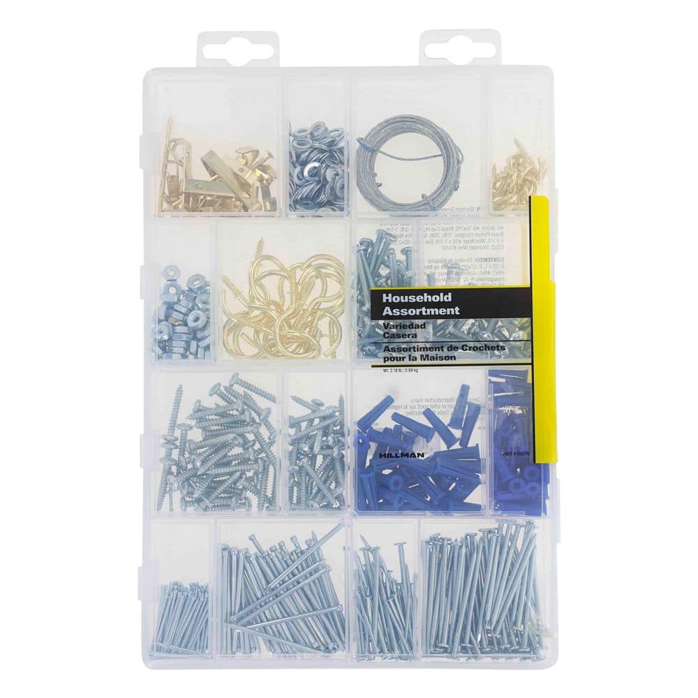 Hillman Household Assorted Kit (600-Pack) 130276 - The Home Depot