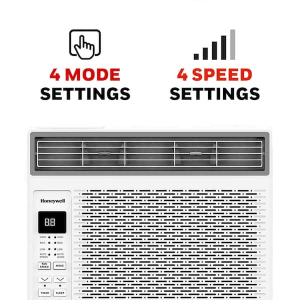 Honeywell 6,000 (DOE) BTU Digital Window Air Conditioner, Remote, LED ...