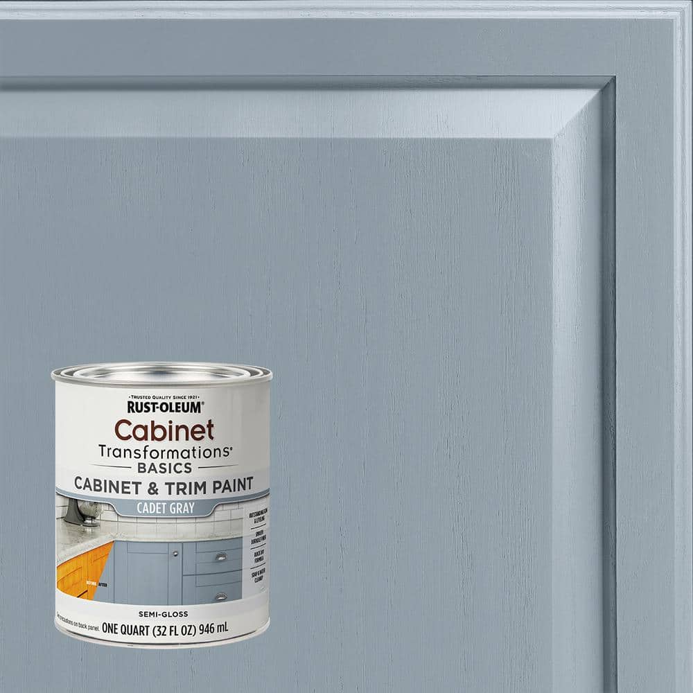 Rust-Oleum Transformations 1 qt. Cadet Gray Cabinet Paint (4 Pack ...