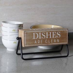 PARISLOFT Let's Eat Out/Let's Stay Home Wood and Metal Rotating ...