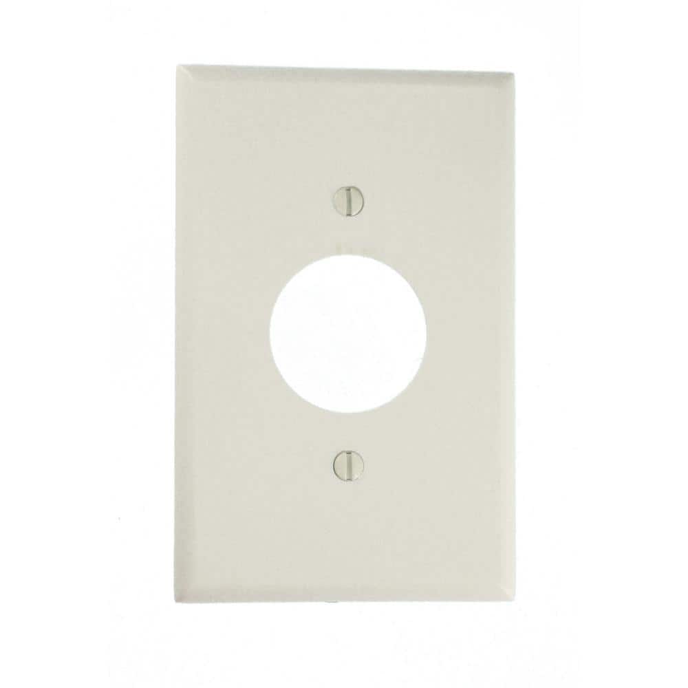 Leviton 1-Gang White 1.406 in. Single Outlet/Receptacle Plastic Midway ...