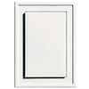 Builders Edge 4.5 in. x 6.3125 in. #123 White Raised Mini Mounting ...
