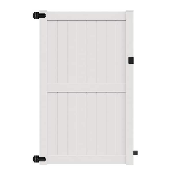 Barrette Outdoor Living Washington 5 ft. H x 8 ft. W White Vinyl ...