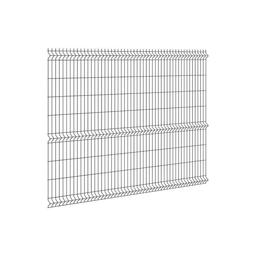 TARTER 5' 8" ft. x 8 ft. Flat Top Metal Spaced Bar V-Fence Residential ...