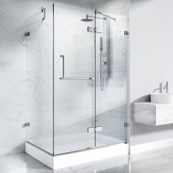 Have a question about VIGO Monteray 36 in. L x 48 in. W x 79 in. H Frameless Pivot Shower ...
