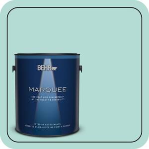 BEHR ULTRA 1 gal. #490C-3 Balmy Seas Extra Durable Flat Interior Paint ...