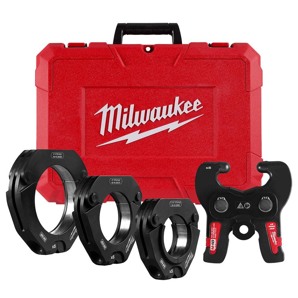 Milwaukee 2-1/2 in. - 4 in. CTS-V Pivoting Press Ring Kit for M18 FORCE ...