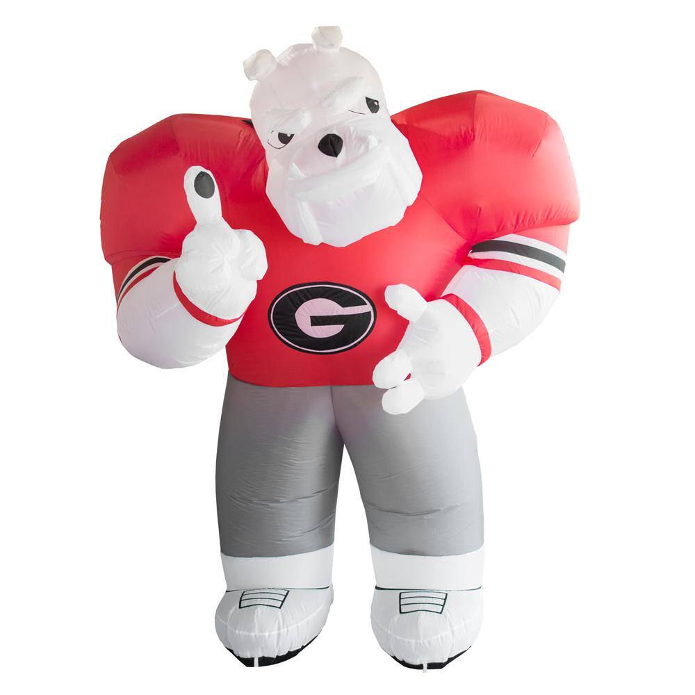 logobrands 7 ft. Georgia Bulldogs Inflatable Mascot 496845 - The Home Depot