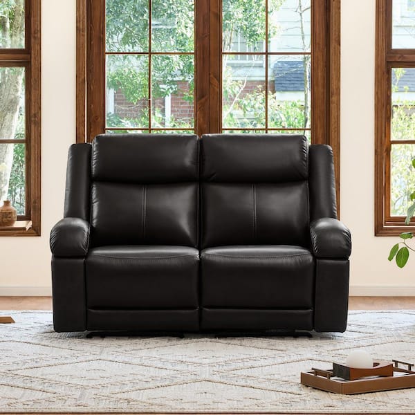 Spruce & Spring Axel 62.2 Dual Motors Wall Hugger Genuine Leather 2 ...