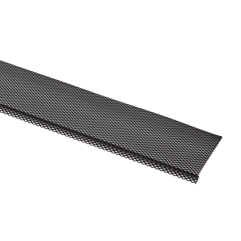 Amerimax Home Products 6 in. x 48 in. Black Lock-On Fine Mesh Gutter ...