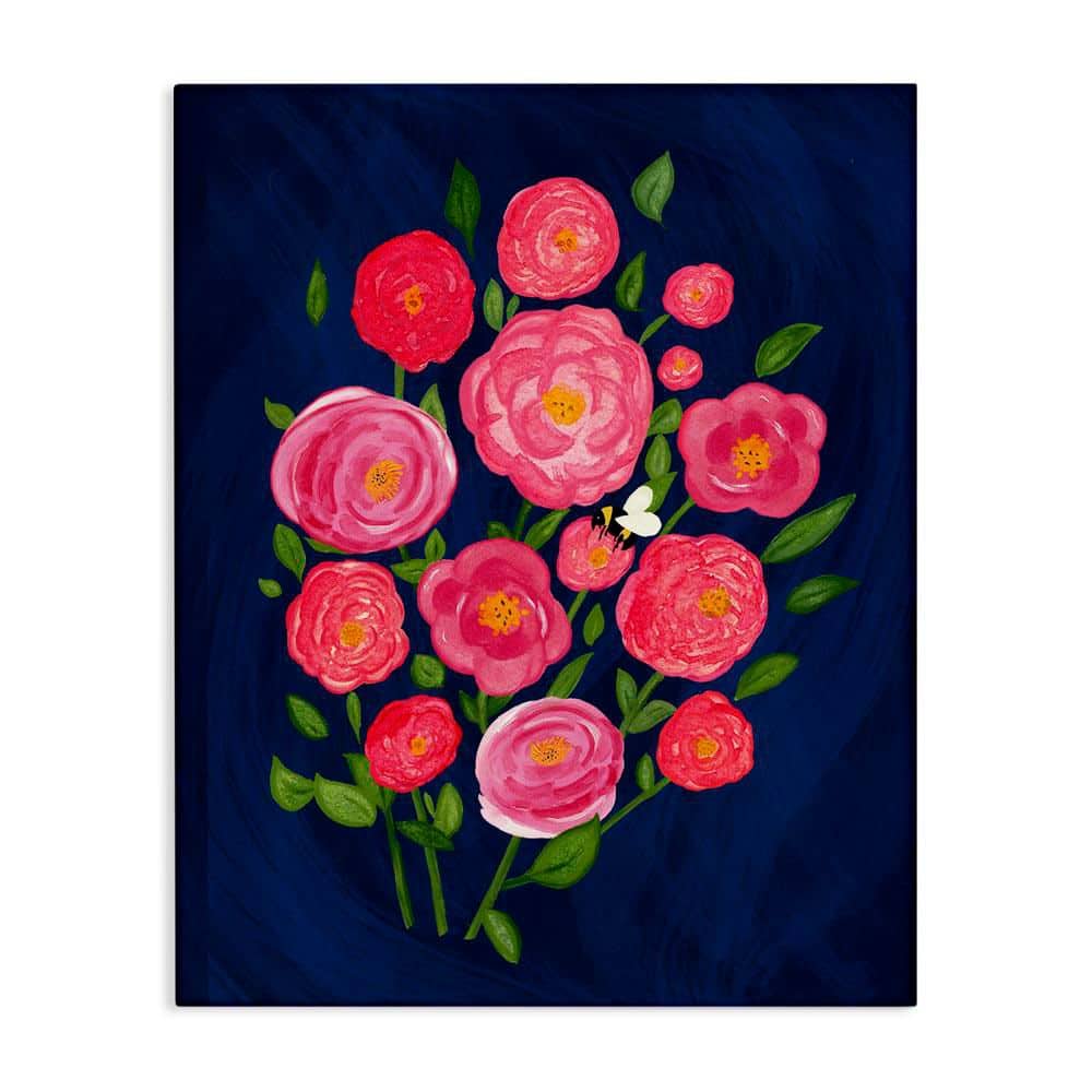 Stupell Industries Pink Poses Bunches by Michelle Ingari Designs ...