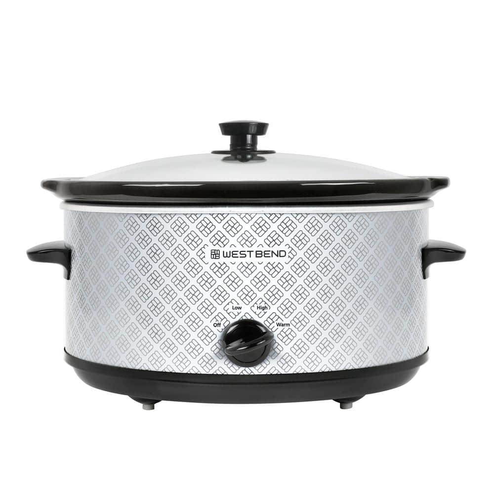 West Bend 6 Qt. Silver Slow Cooker SCWB6QPTSV13 - The Home Depot