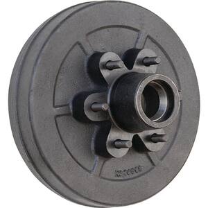 Brake Drum Hub with Bearings, Cups, Seal, Grease and 5 Studs 81001 ...