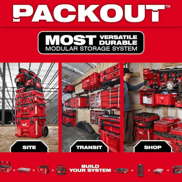 Milwaukee PACKOUT Compact Plate Tool Box Rack Attachment 48-22-8608 ...