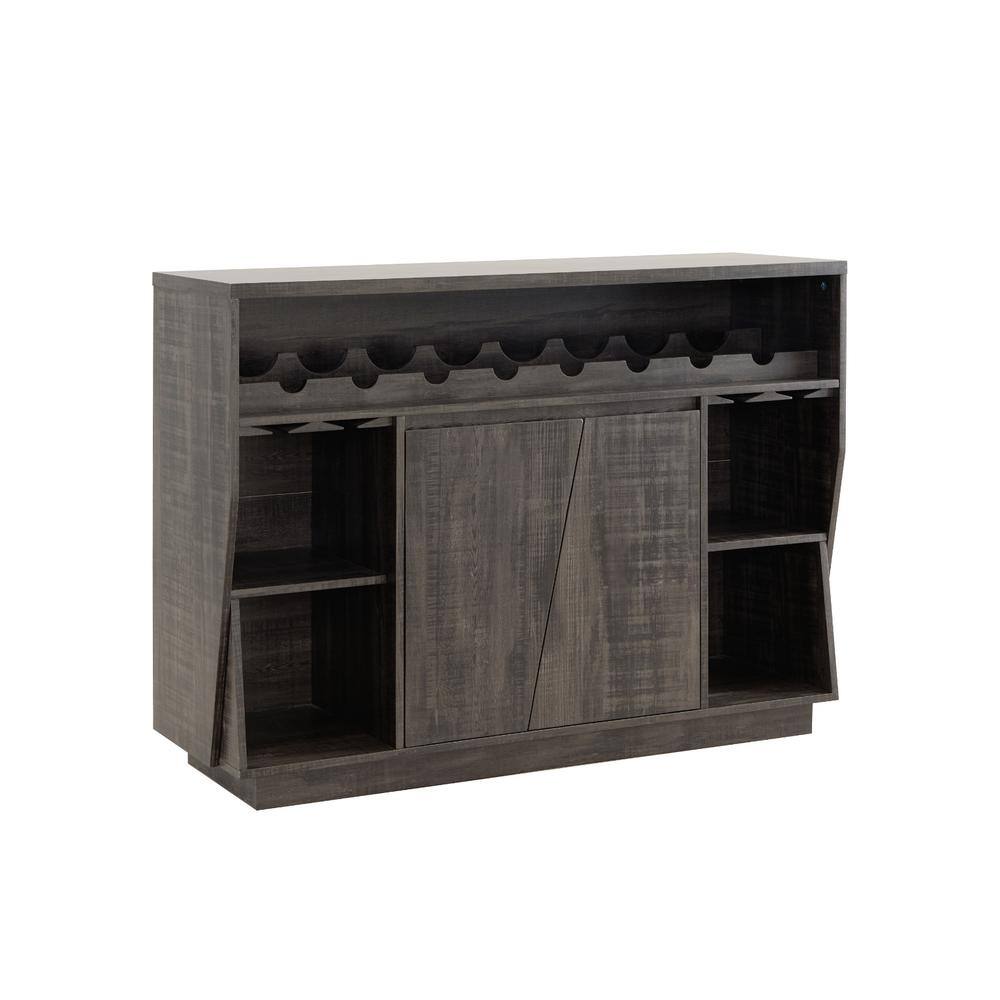 Home Source Industries Home Source Lavish Black Console Bar Cabinet ...