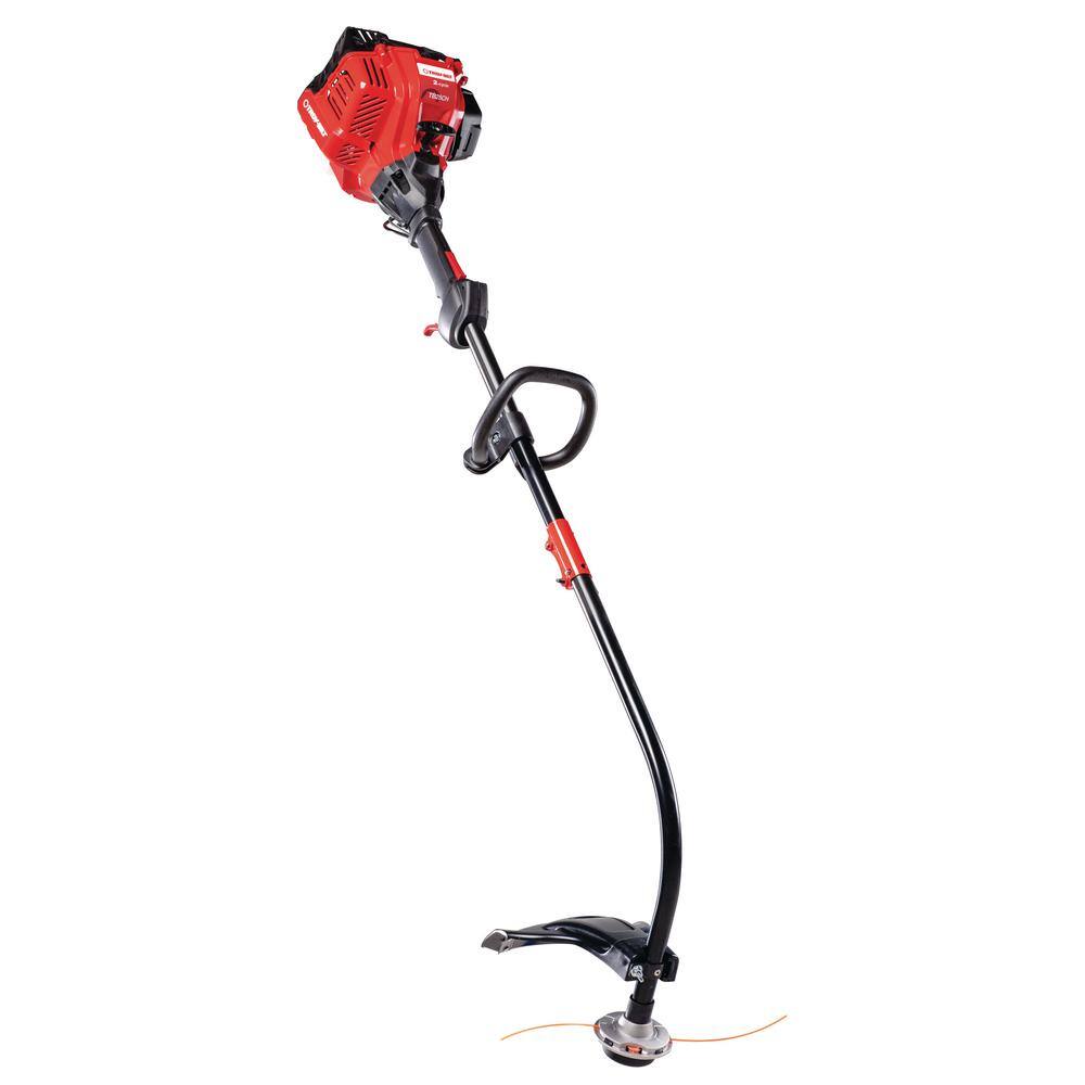 Troy Bilt 25 Cc Gas 2 Stroke Curved Shaft Trimmer With Attachment