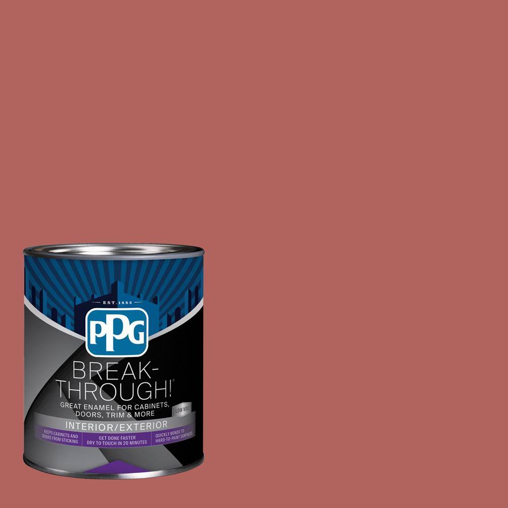Reviews for Break-Through! 1 qt. PPG1057-6 Sienna Red Satin Door, Trim ...