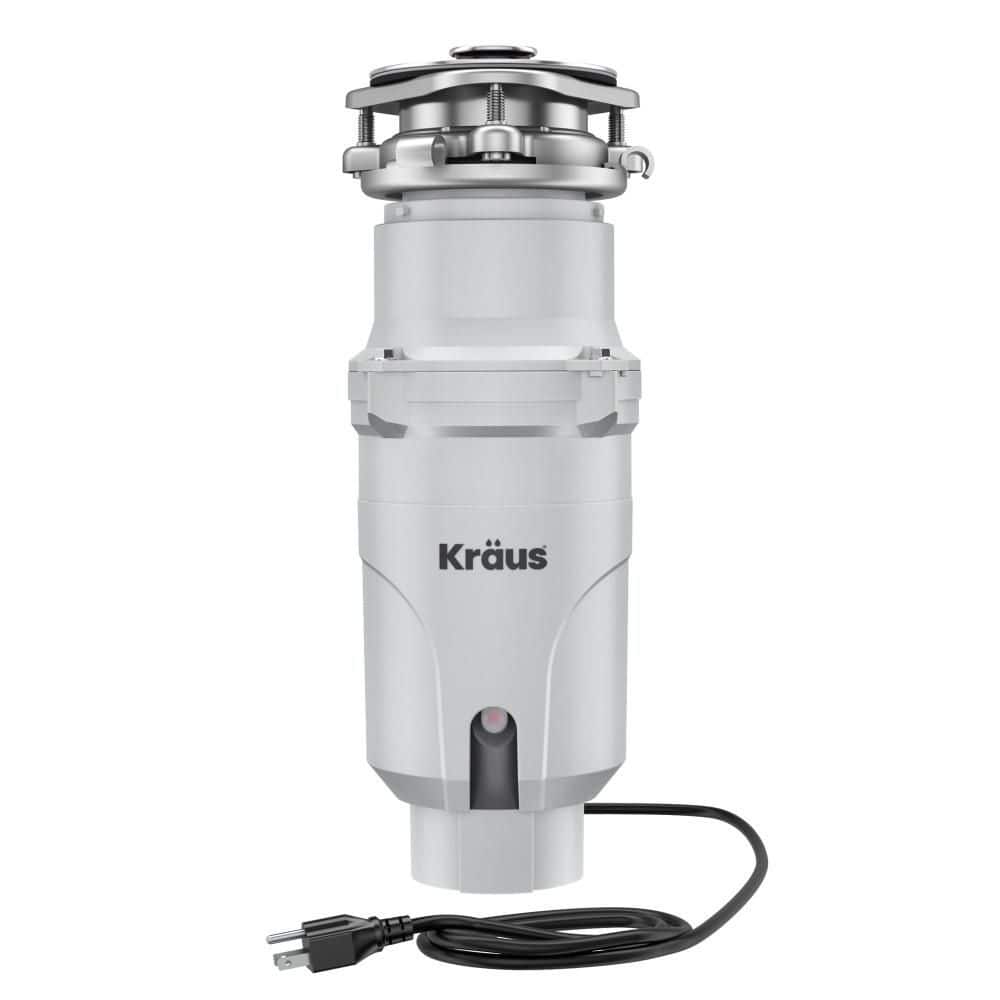KRAUS WasteGuard 1/3 HP Continuous Feed Garbage Disposal with Ultra ...