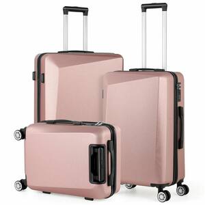 HIKOLAYAE 3-Piece Spinner Luggage Set, Hard Shell Case with TSA Lock in ...