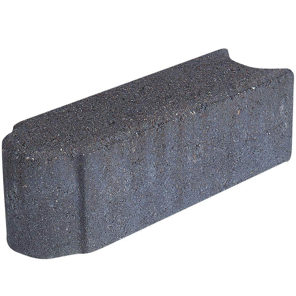 Oldcastle Edgestone 11.75 in. x 3 in. x 4 in. Charcoal Concrete Edging ...
