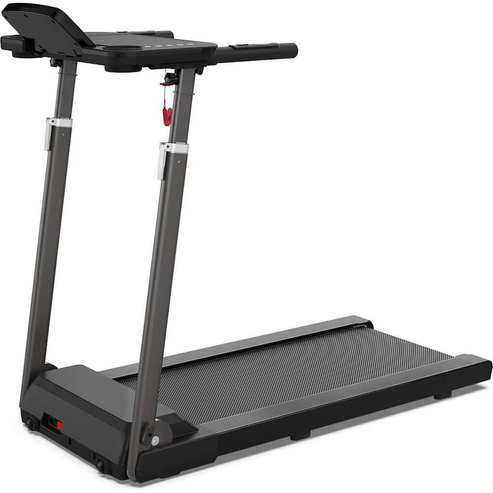 Tidoin 3 HP Black Metal Foldable Electric Treadmill with Safety Key ...