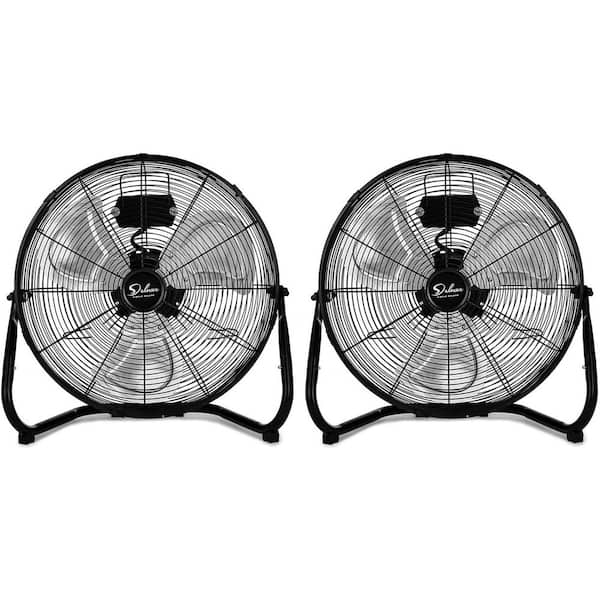 Edendirect 20 Inch Heavy Duty Metal Industrial Drum Fan, 3 Speed Floor ...