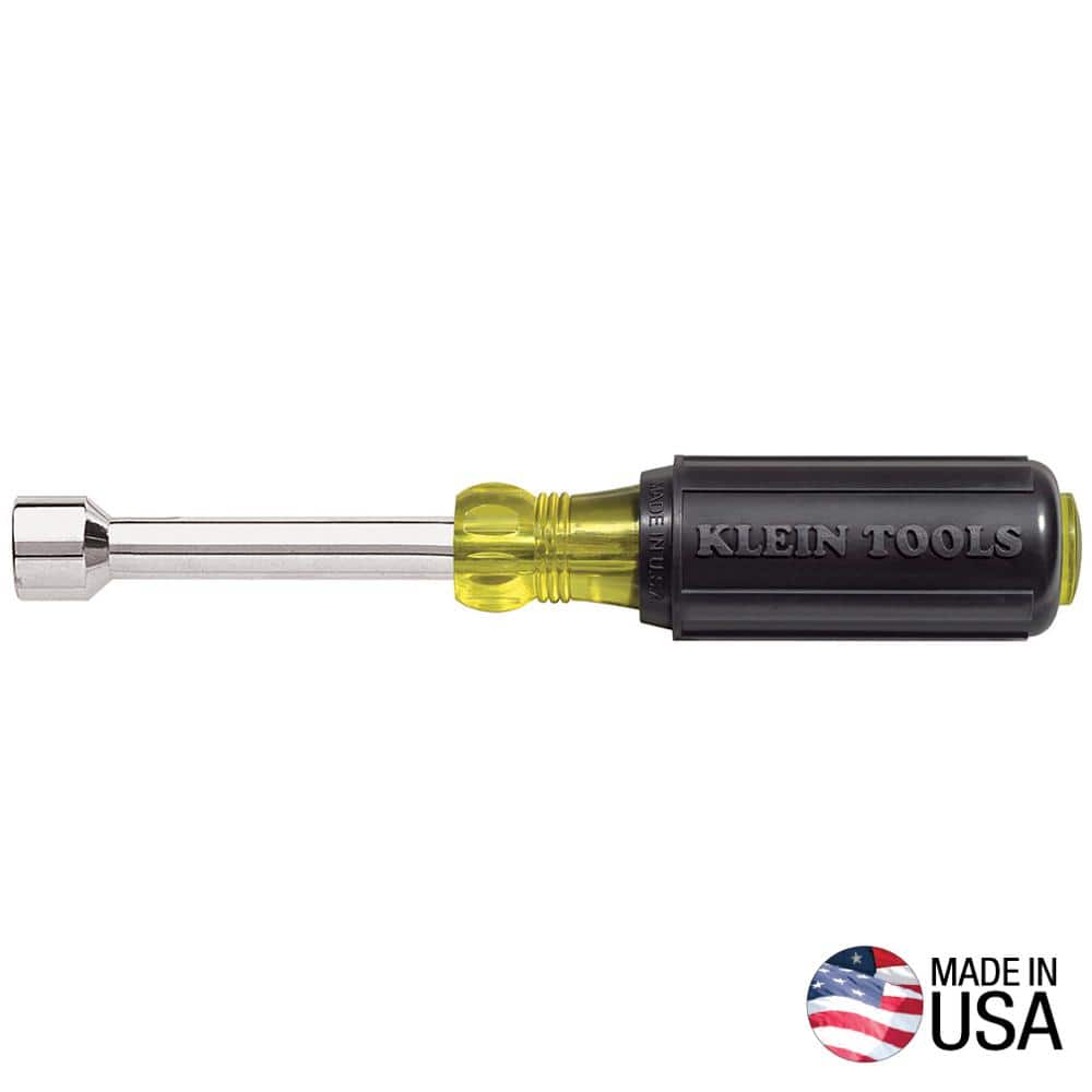 Klein Tools 5/16 in. Nut Driver with 3 in. Hollow Shaft - Cushion Grip ...