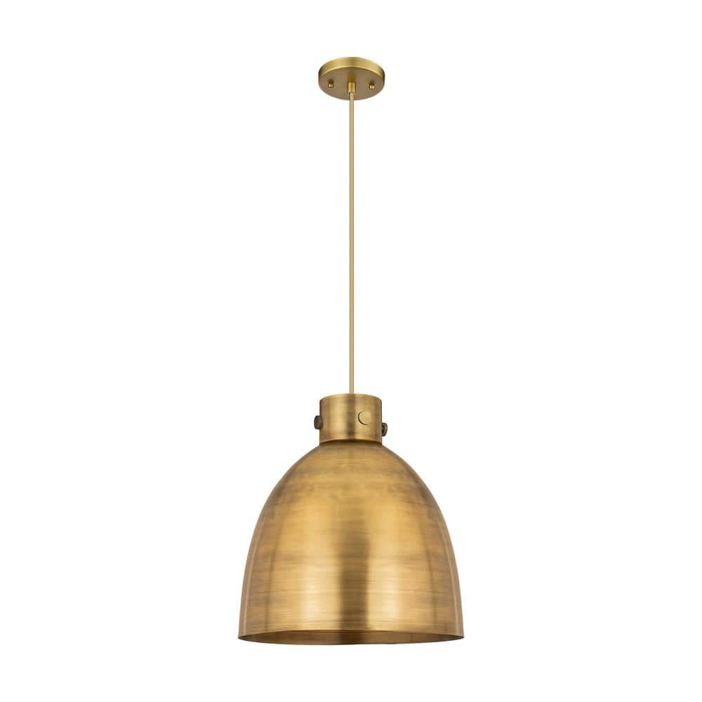 UPC 745684992936 - Newton Bell 100-Watt 1-Light Brushed Brass Shaded ...