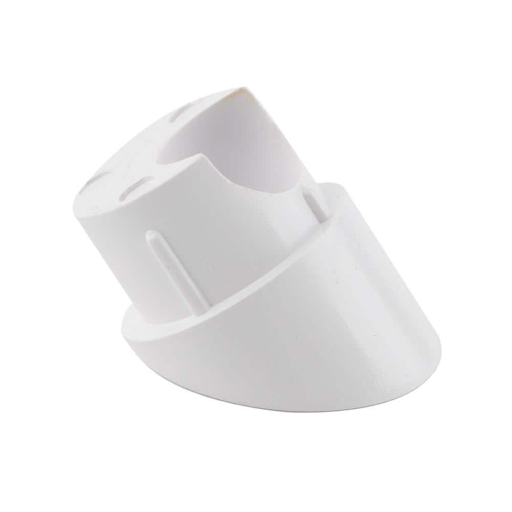 Deckorators White Round Classic Stair Plastic Baluster Connector (20 ...