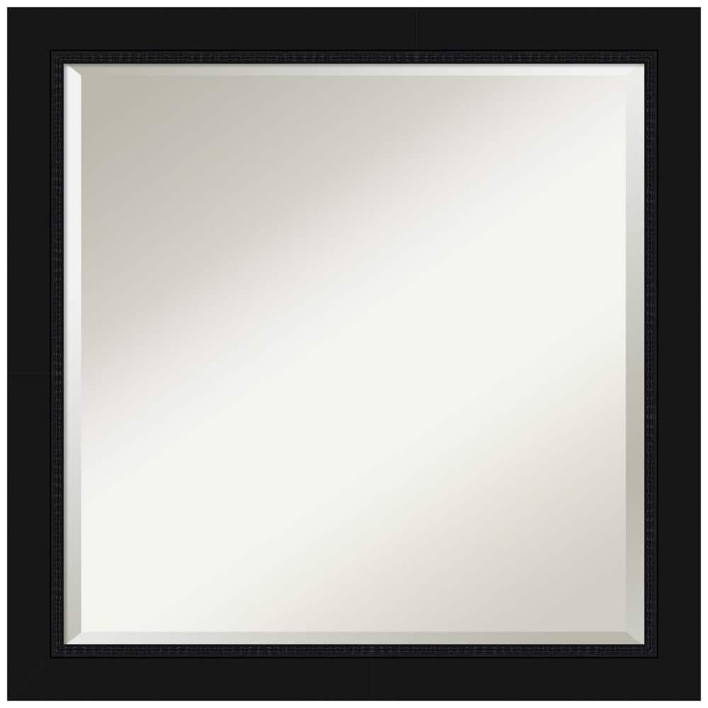 Amanti Art Avon 23 in. x 23 in. Casual Square Framed Black Bathroom ...