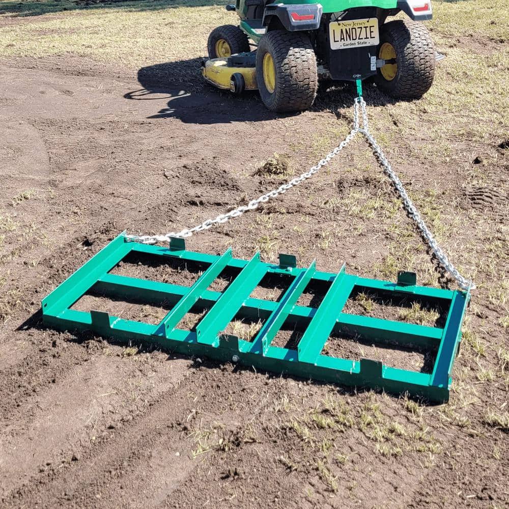 Landzie Drag Harrow Driveway Grader 4 ft. Tow Behind Lawn Rake 48 in ...