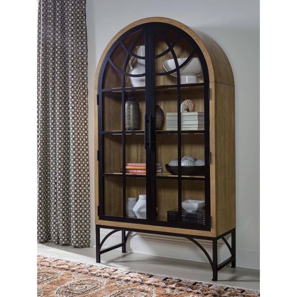 Signature DESIGN BY ASHLEY Gwenwich Brown/Black 74 in. Accent Cabinet ...