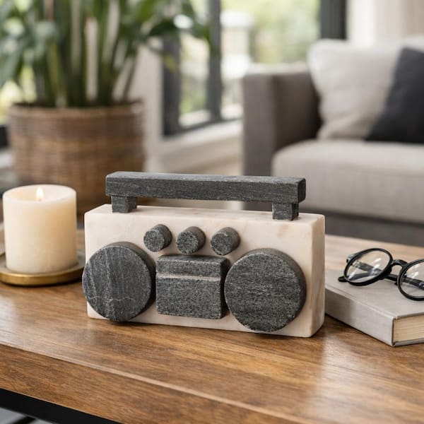Reviews for Liv & Skye Grey 4 in. Marble Abstract Cut Cube | Pg 1 - The ...