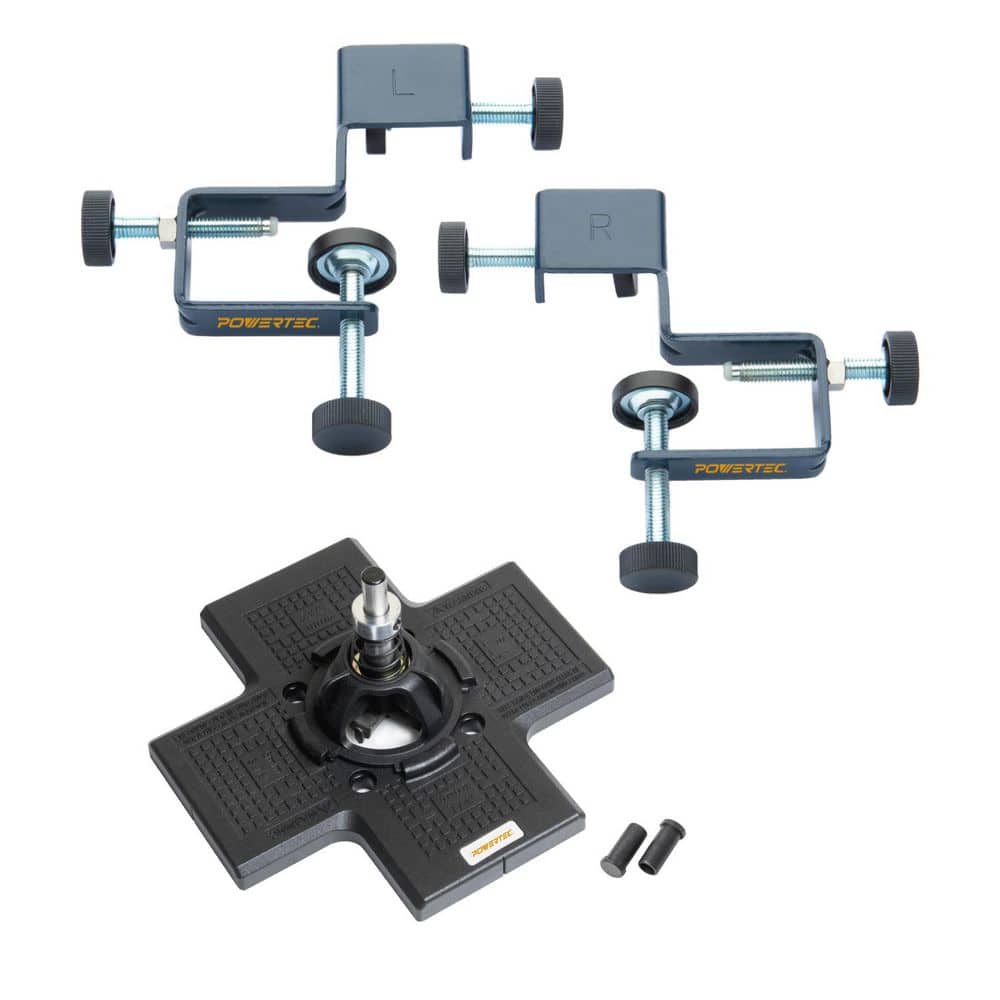 ‎POWERTEC Cabinet Hinge Jig w/Drawer Front Installation Clamps Kit, Concealed Hinge Jig w/ 35mm ...