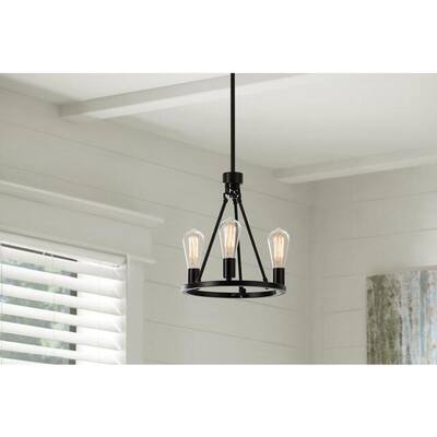 Black - Hampton Bay - Chandeliers - Lighting - The Home Depot