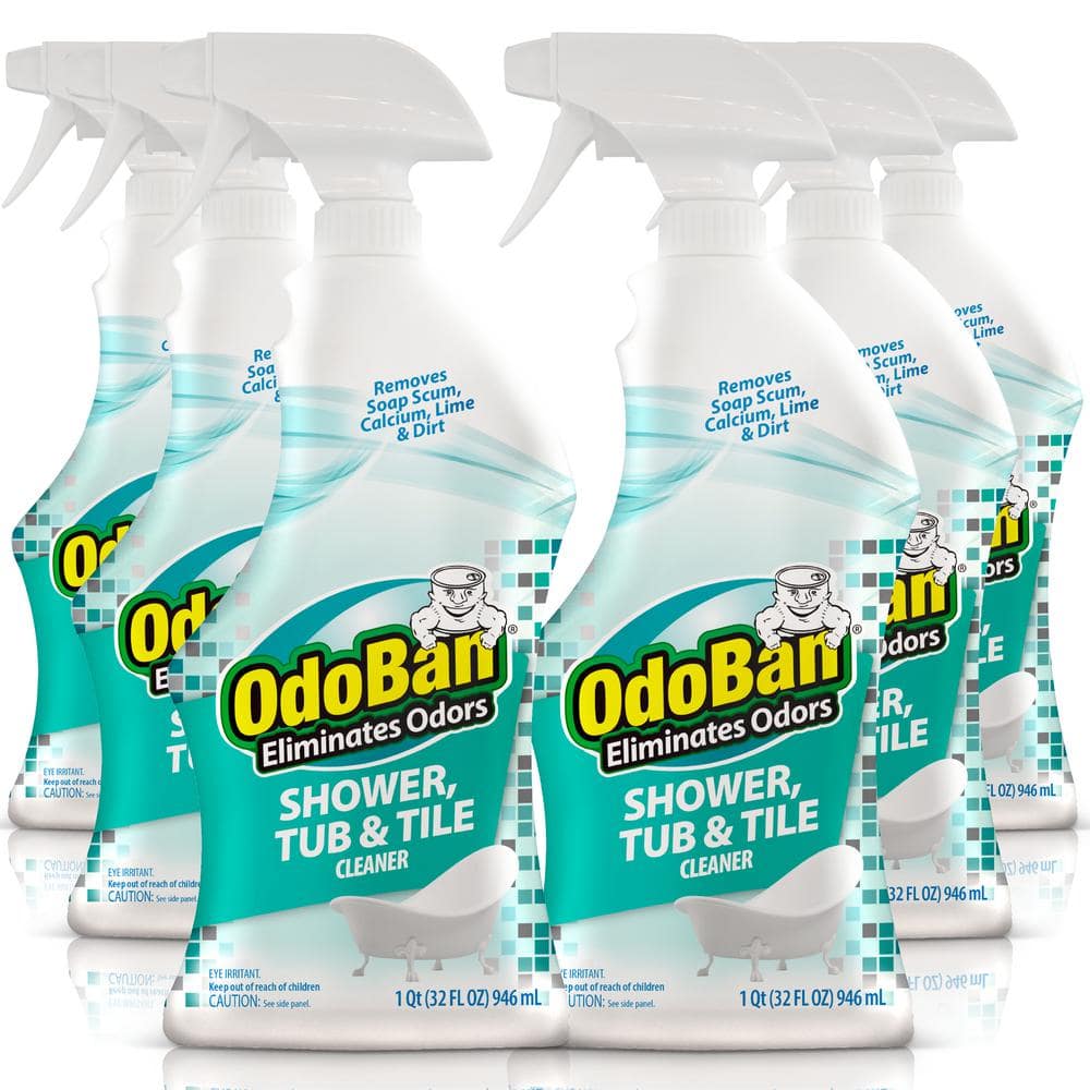 OdoBan 32 oz. Shower, Tub and Tile Cleaner Powerful Foaming Bathroom ...