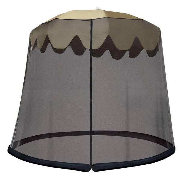 Ideaworks 9 ft. Umbrella Table Screen in Black JB5678 - The Home Depot