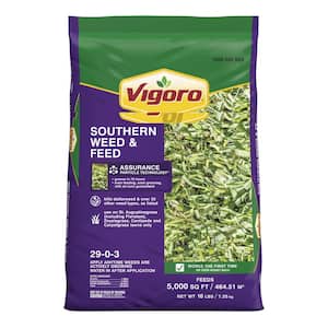 Vigoro 16 lbs. 5,000 sq. ft. Weed and Feed Weed Killer Plus Lawn ...