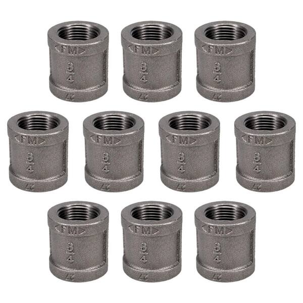 STZ 3/4 in. FIP Black Iron Coupling (10-Pack) 312CO-34PK10 - The Home Depot