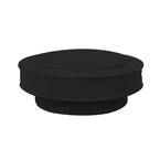 Active Ventilation 8 in. Dia Aluminum Vent Pipe Cap in Black VPC-8-BL