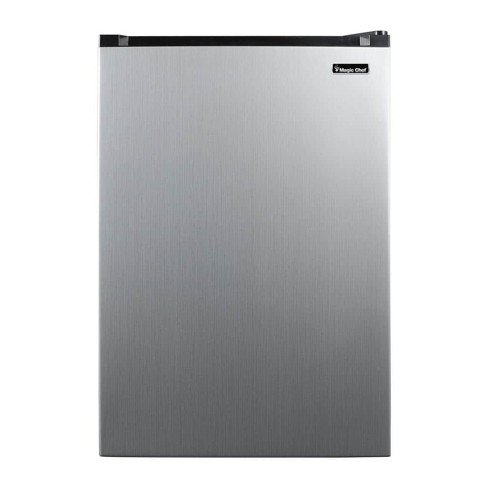 Magic Chef 4.4 cu. ft. Mini Fridge in Stainless Steel Look without ...