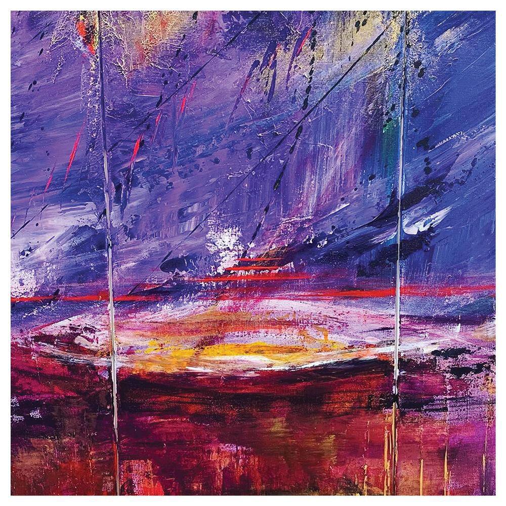 Abstract Art Design by Sarah Wahl 1 Piece Unframed Canvas Drawing Print ...