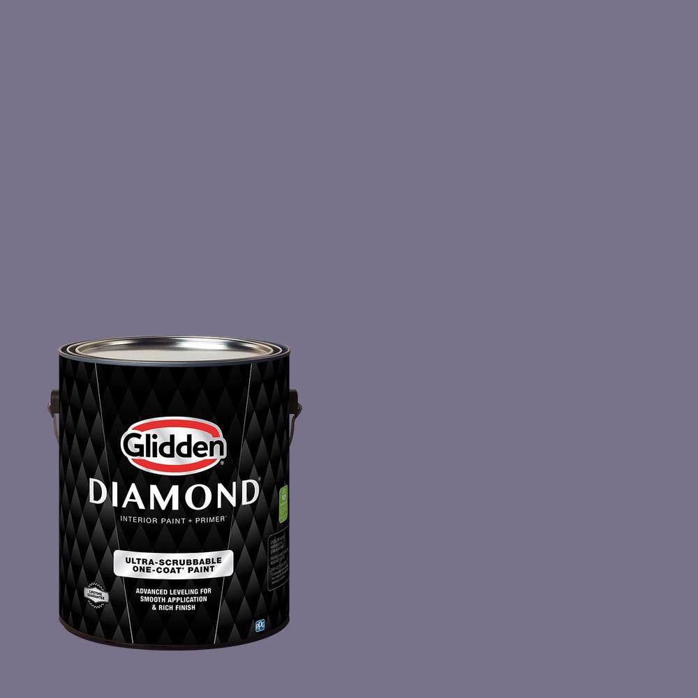 Glidden Diamond 1 gal. PPG1173-6 Plum Shade Ultra-Flat Interior Paint ...